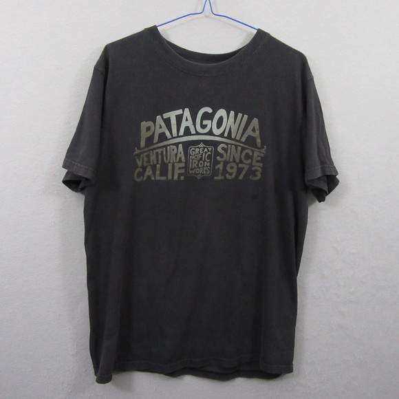 Patagonia | Shirts | Patagonia Mens Graphic T Shirt Size M Black Slim ...